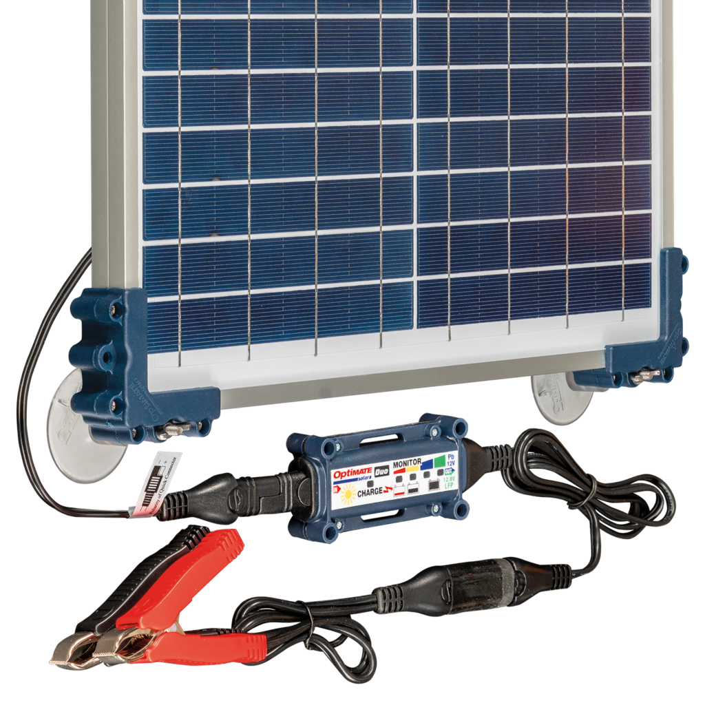 OptiMate Solar DUO with 20W Panel & Car Kit - OptiMate