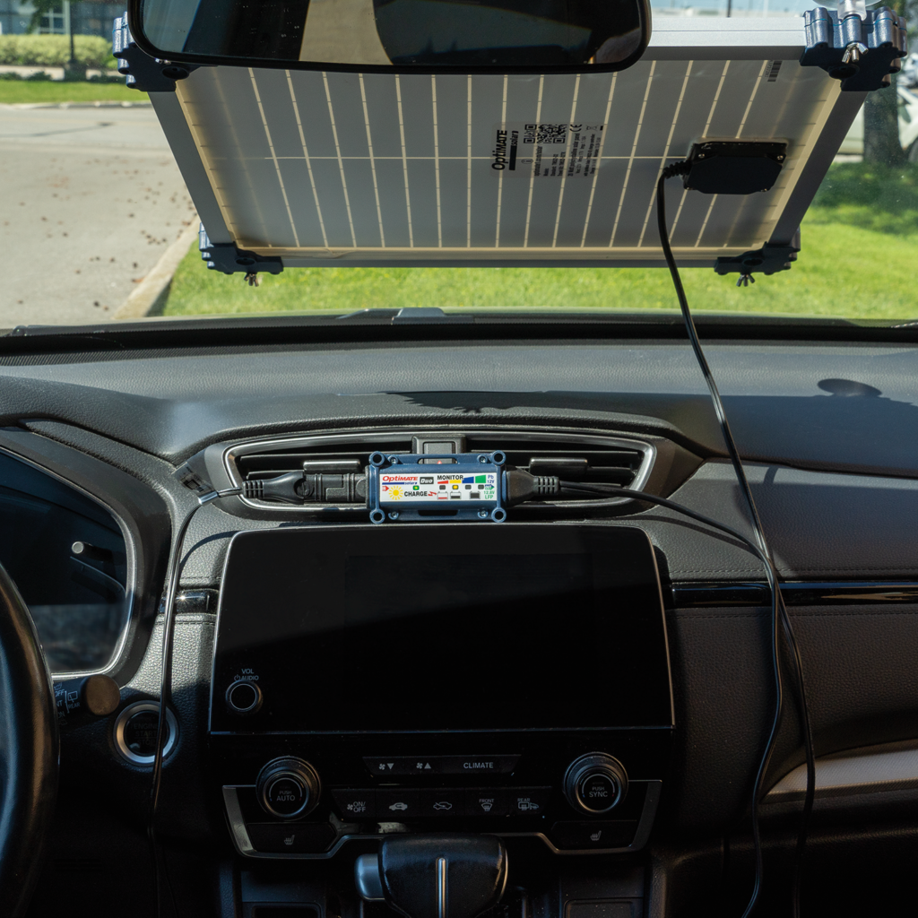 OptiMate Solar DUO Car Kit with 20W Panel - OptiMate